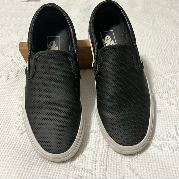 Vans | Shoes | Vans Womens Classic Slipon Sneaker Perforated Leather ...